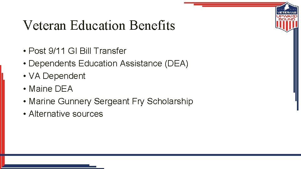 Veterans A special population with special resources available