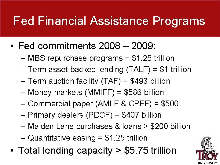 Financial Contagion and the Federal Reserve The Upperbound