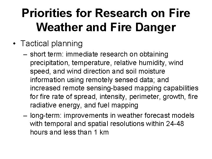 NASA Fire Science Workshop February 20 22 2008