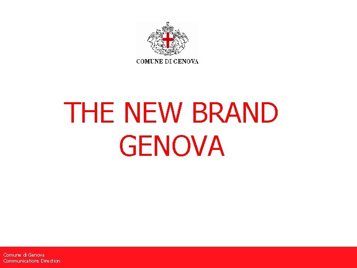 GENOA CITYLOGO PROJECT A NEW BRAND FOR GENOA