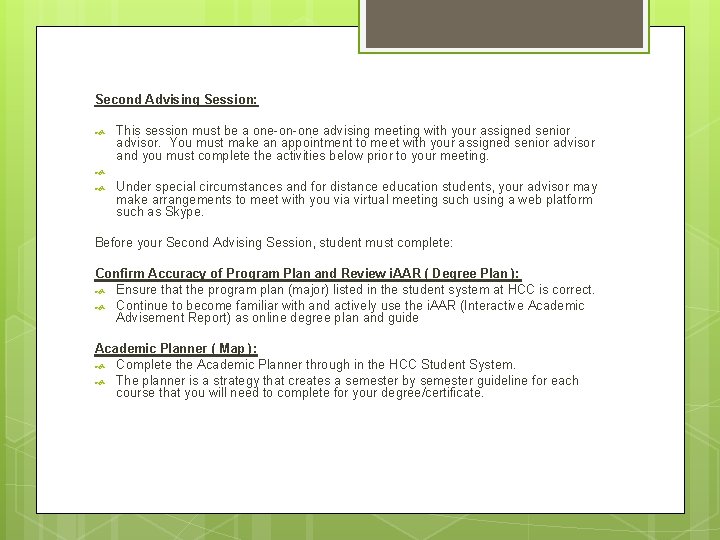 Student Success Martha Scribner Senior Advisor First Year