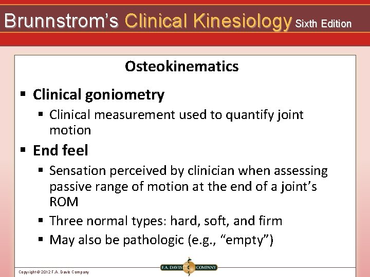 Brunnstroms Clinical Kinesiology Sixth Edition CHAPTER 1 Basic