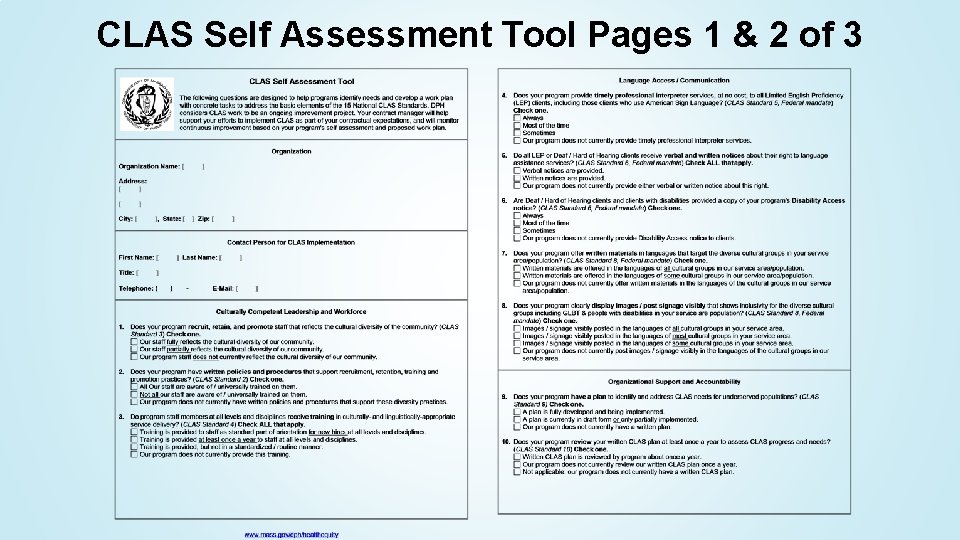 Cultural Competence CLAS Webinar SeriesPart 3 Midwest Center