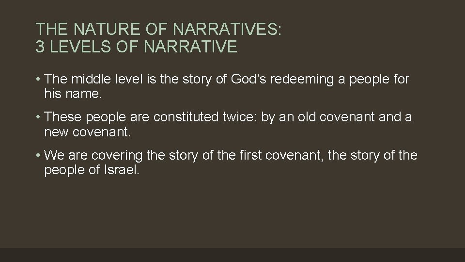 HOW TO READ THE OT THE LAW CITY