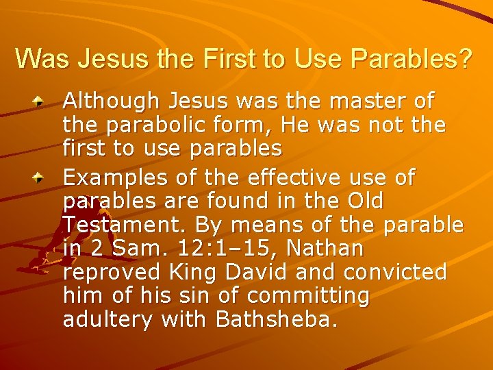 Understanding Jesus and His Teaching An Overview of