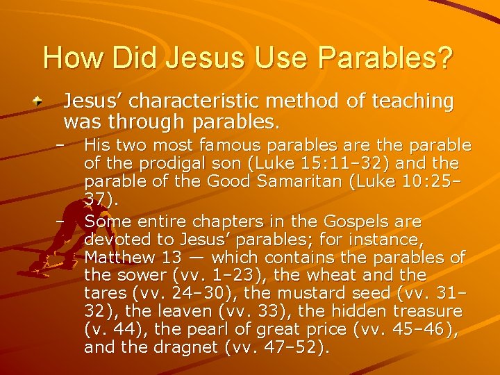 Understanding Jesus and His Teaching An Overview of