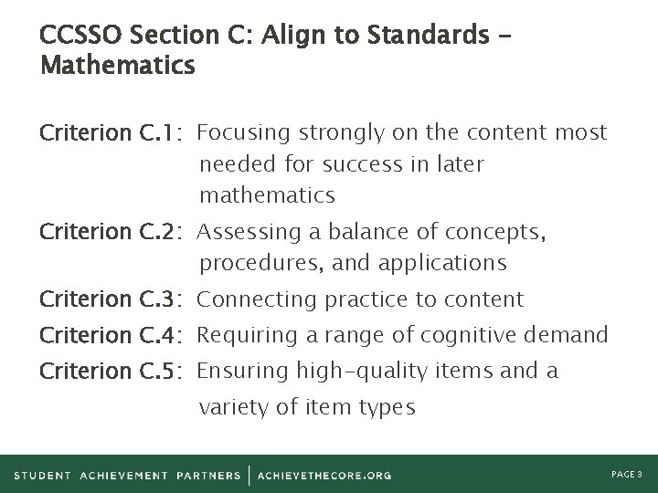 Grade 6 Alignment to Mathematics GradeLevel Standards Session