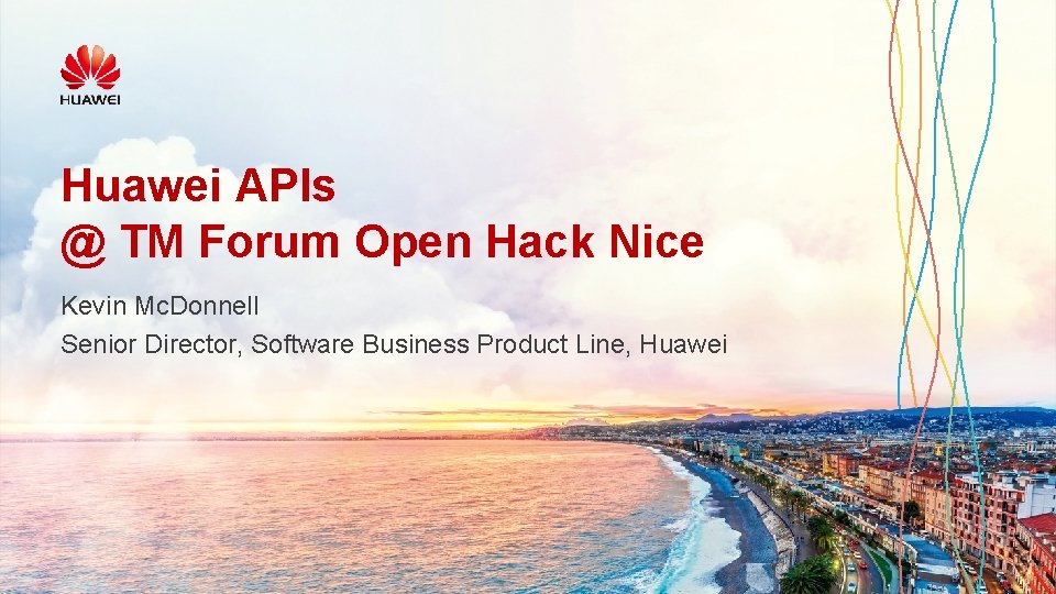 Huawei APIs TM Forum Open Hack Nice Kevin