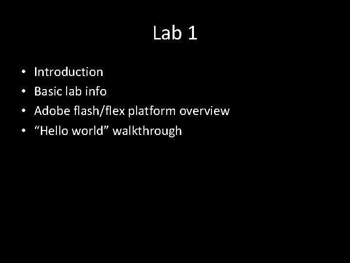 Lab 1 Introduction User Interface Lab GUI Lab