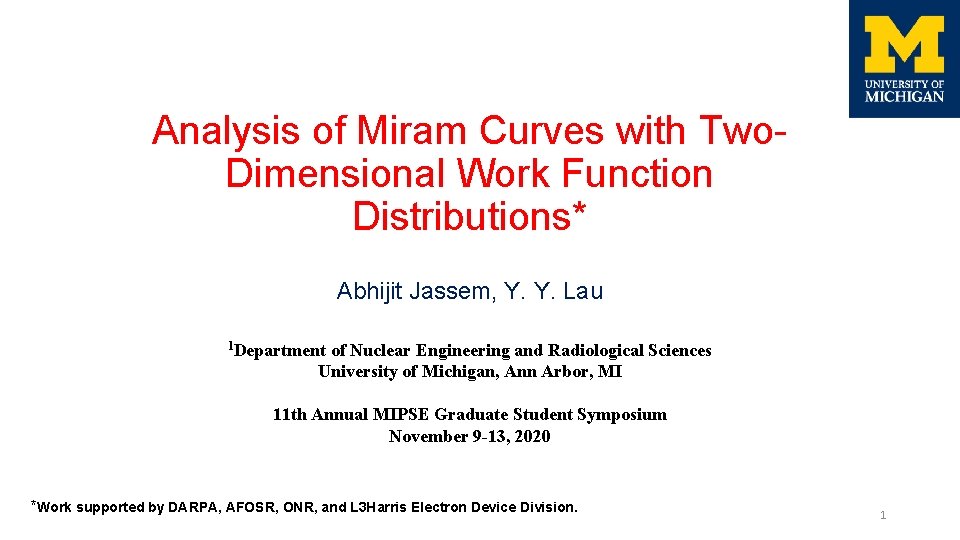 Analysis of Miram Curves with Two Dimensional Work