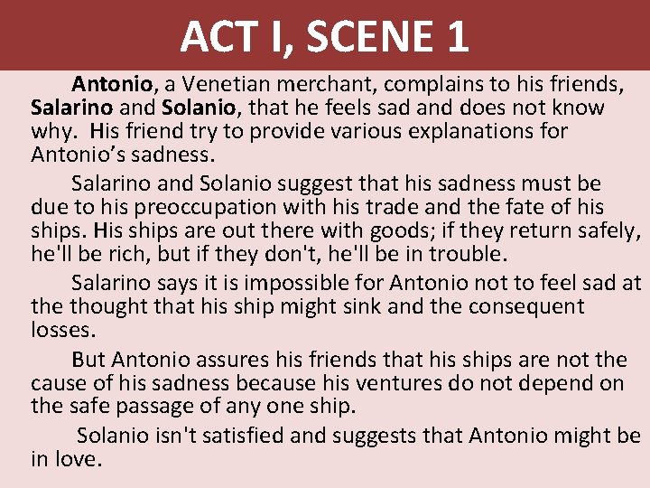 William Shakespeare SUMMARY Presented by Dr Mohammed Fahmy