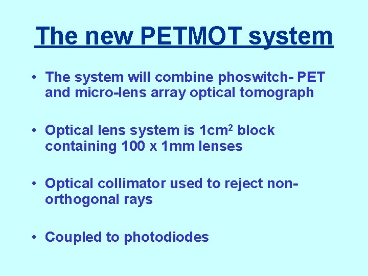 Applications in Nuclear Medicine and Radiology Professor Bob