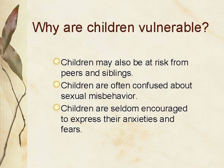 Teaching Appropriate Boundaries Helping to keep our students