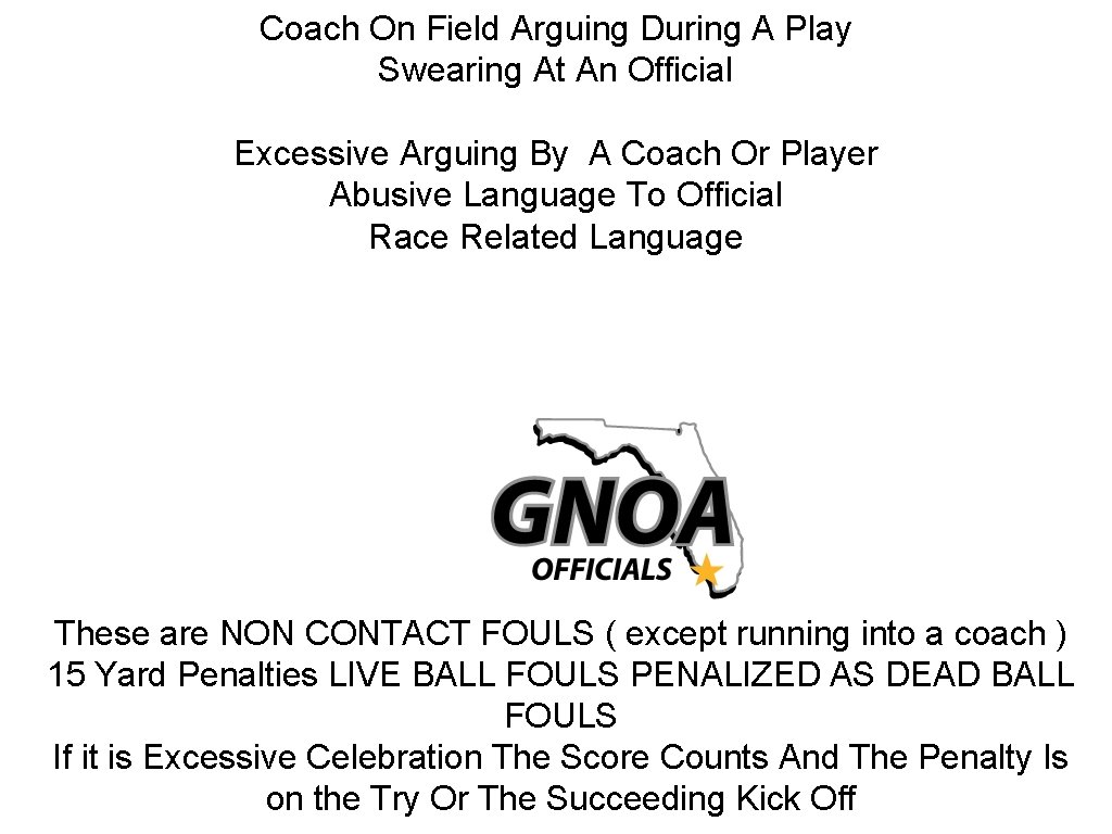 Coach On Field Arguing During A Play Swearing