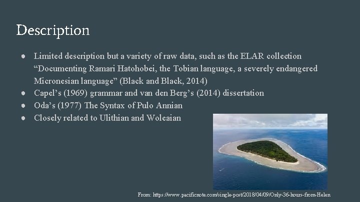 Prosodic Patterns in Ramari Hatohobei Vasiliki Vita SOAS