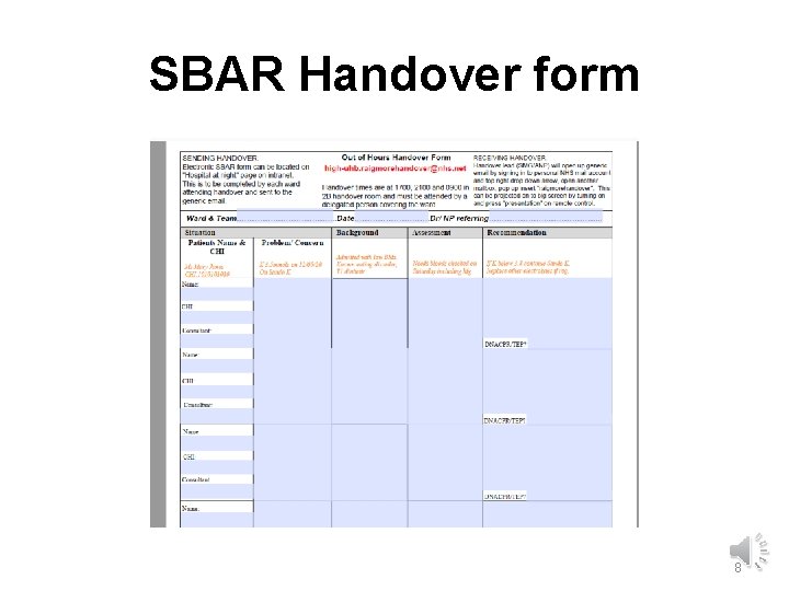 HOSPITAL AT NIGHT HANDOVER Mairi Mac Innes Advanced