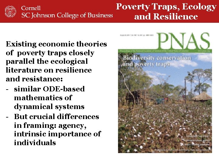 Example East African Resilience pastoralists and Poverty Traps