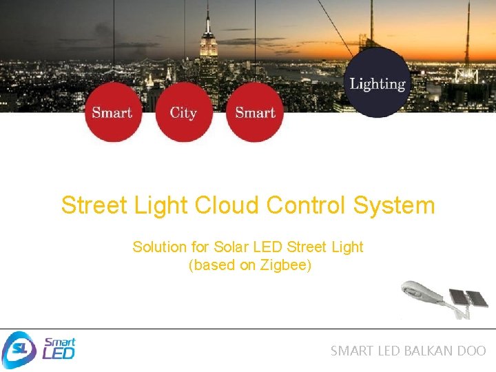 Street Light Cloud Control System Solution for Solar