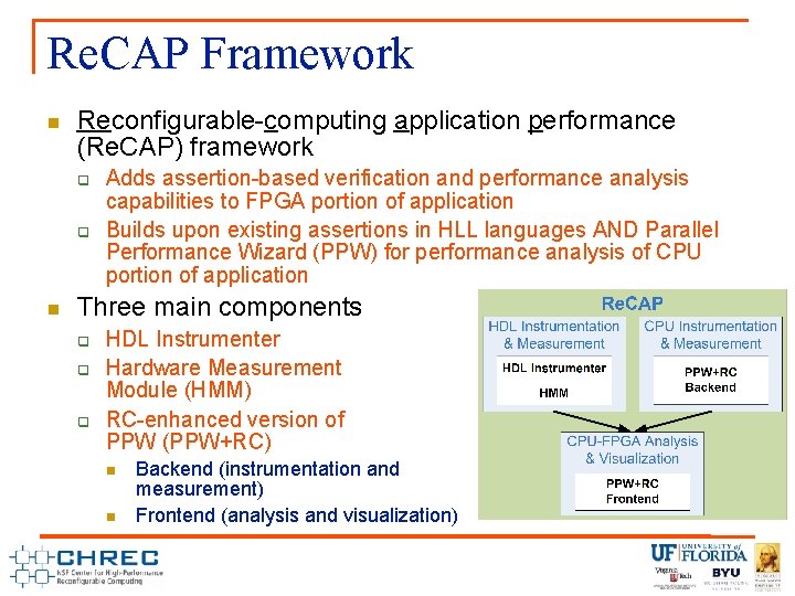 Debugging and Optimizing RC Applications Seth Koehler John