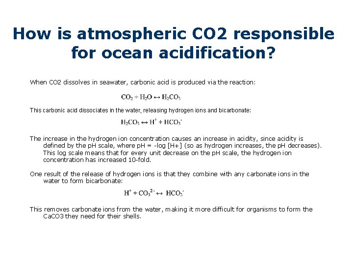 Ocean Acidification source http www davidiad comart php