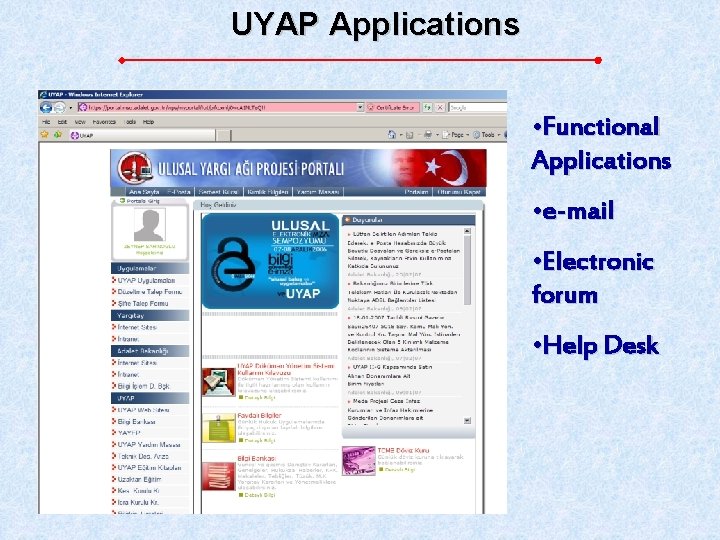 Republic of Turkey Ministry of Justice UYAP NATIONAL