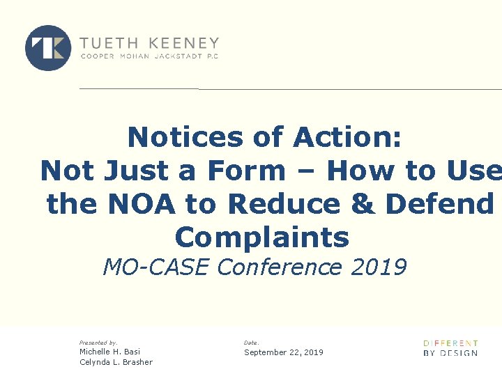 Notices of Action Not Just a Form How