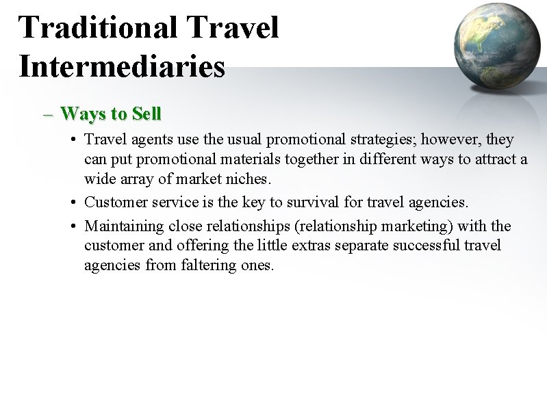 Distribution for Hospitality Chapter 10 Unit Essential Question