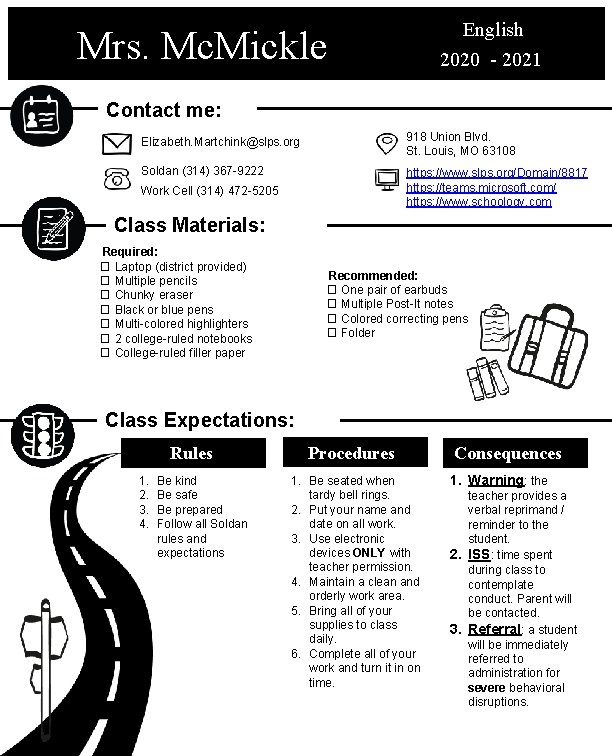 English 2020 2021 Mrs Mc Mickle Contact me