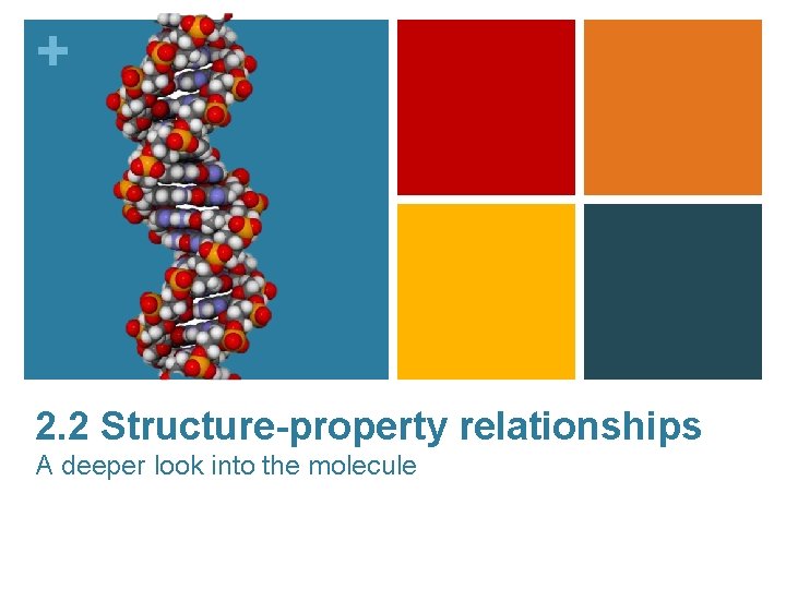 2 2 Structureproperty relationships A deeper look into