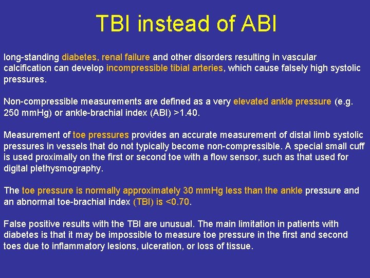 Diabetic Foot and Aortic Disease How should we