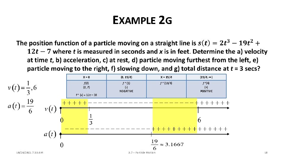 PARTICLE MOTION Section 3 7 Calculus APDual Revised