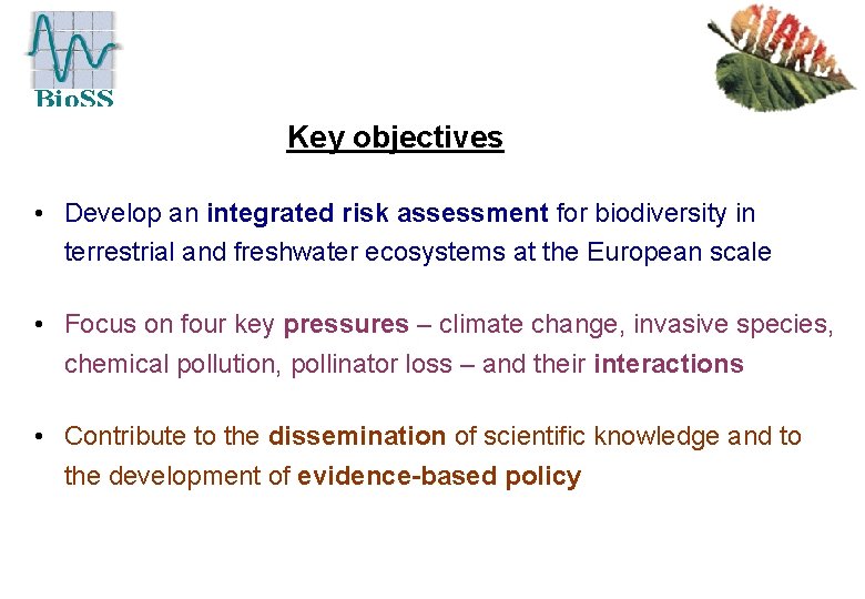 Statistical tools for European biodiversity risk assessment Adam