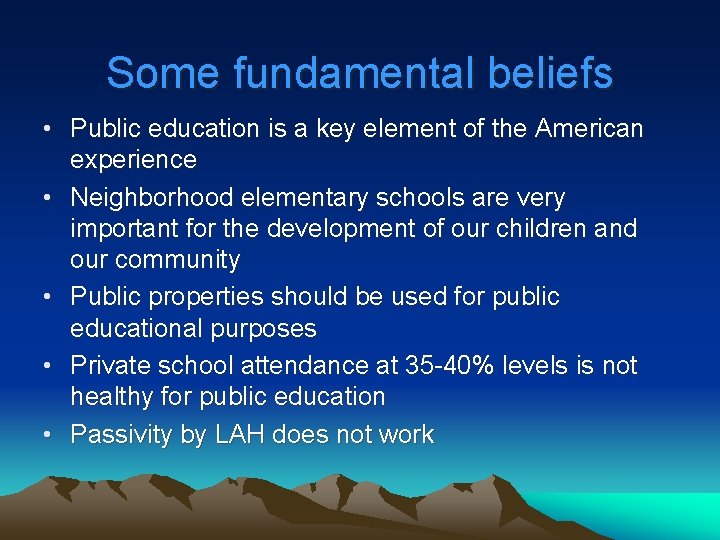 Los Altos Hills Public Education Update A public