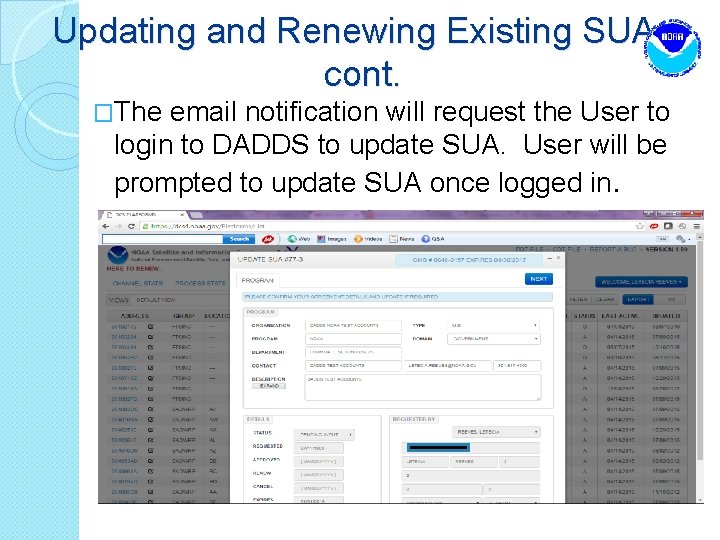 New DCS Administration and Data Distribution System DADDS