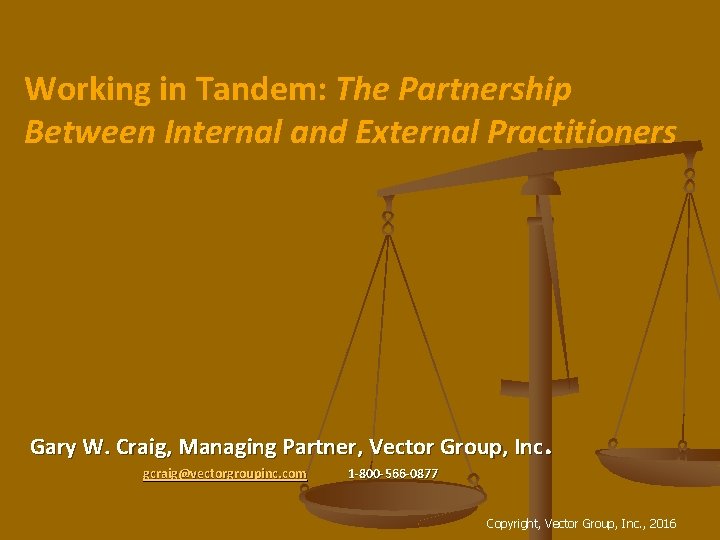 Working in Tandem The Partnership Between Internal and