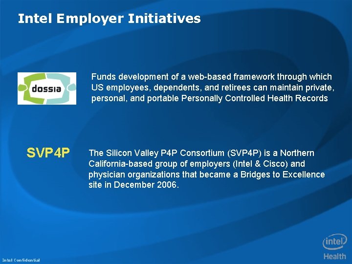 Intel Digital Health Group Ben Wilson MBA MPH