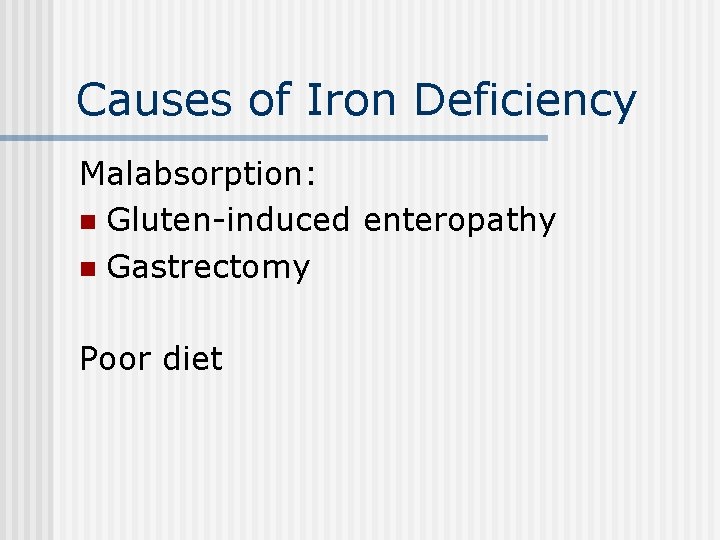 Approach To Patient With Iron Deficiency Anaemia By