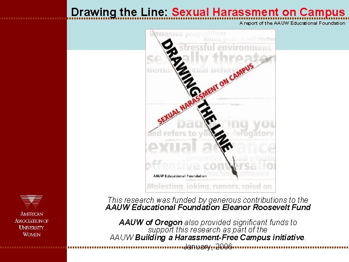 Drawing the Line Sexual Harassment on Campus A