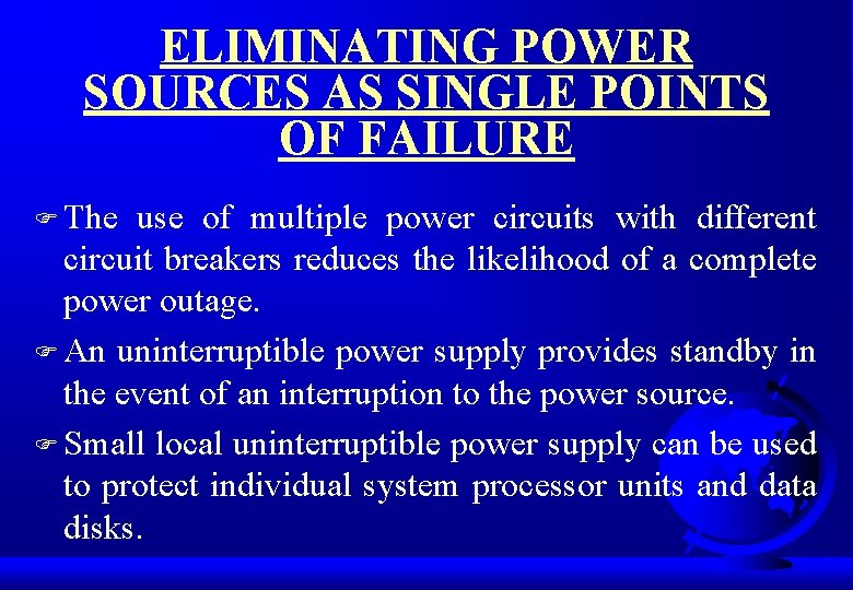 IMPROUVEMENT OF COMPUTER NETWORKS SECURITY BY USING FAULT