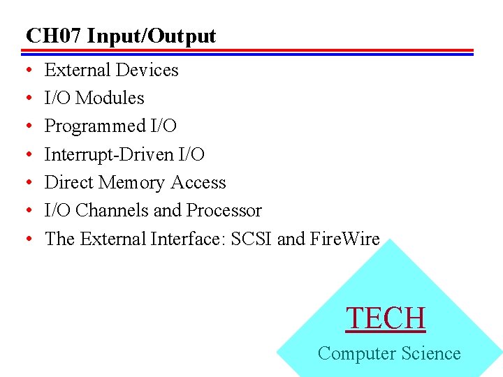 CH 07 InputOutput External Devices IO Modules Programmed