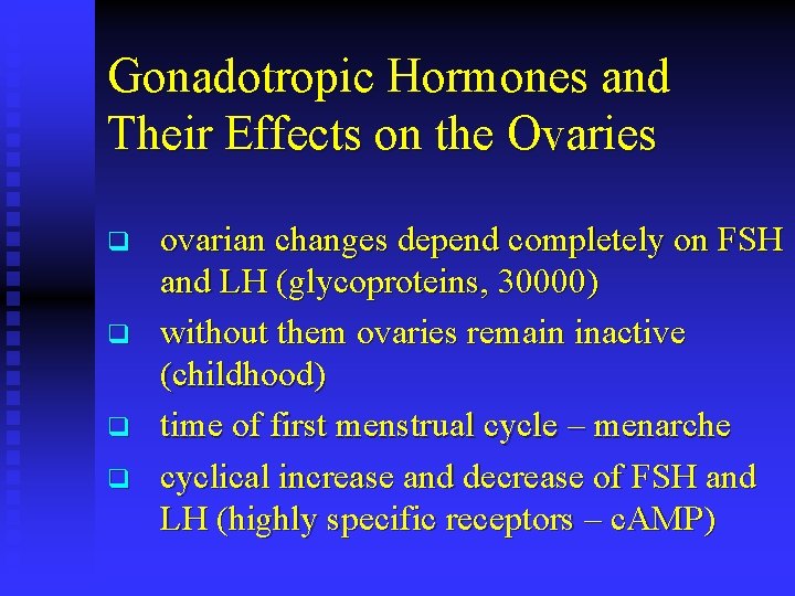 Female Physiology Before Pregnancy and Female Hormones Prof