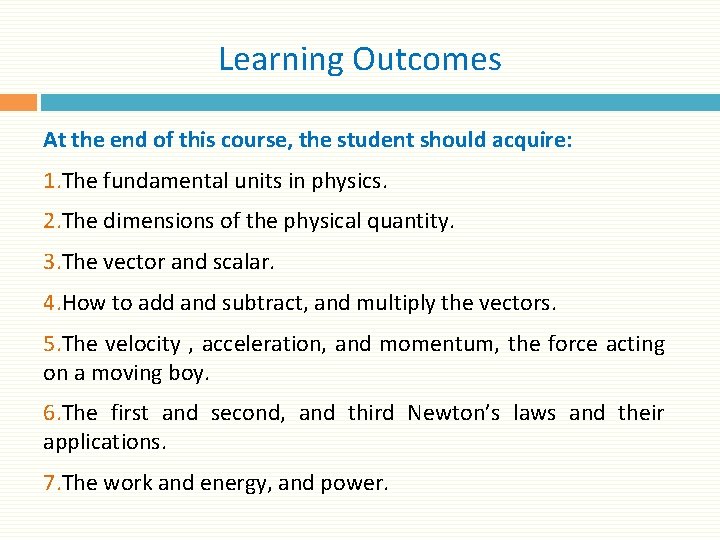 General Physics Code 4031101 4 Introduction to General