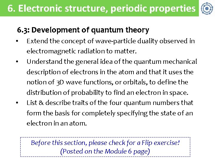 6 Electronic structure periodic properties 6 3 Development
