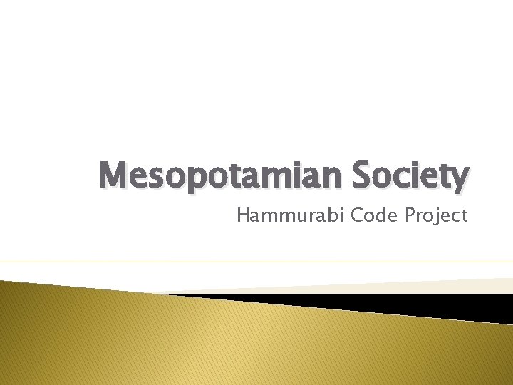 From Villages to Cities to Empires Mesopotamia Unit