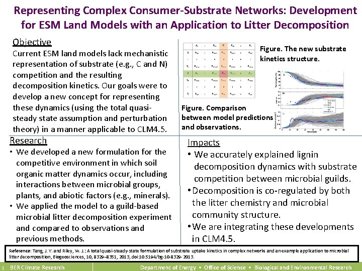Representing Complex ConsumerSubstrate Networks Development for ESM Land