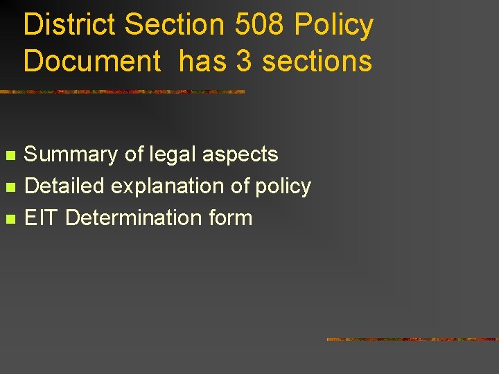 Management Training on Technology Accessibility and Section 508