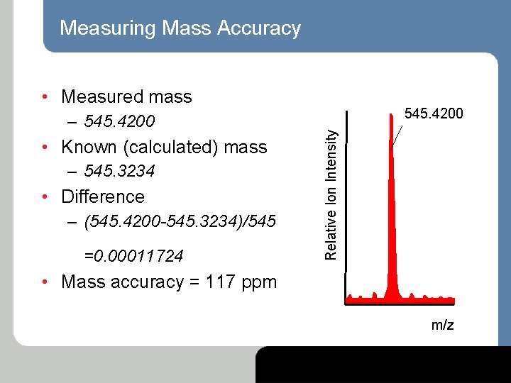 Mass Spectrometry Theory Lecture aims Introduce basic concepts