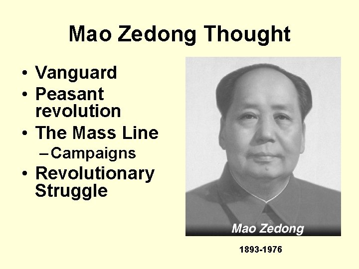 Birth of the PRC OrderChaos Fulfilled New Ideology