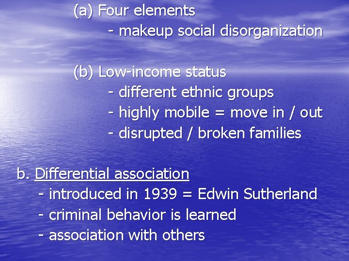 Social Structure Theory SOC 112 Chapter 6 1