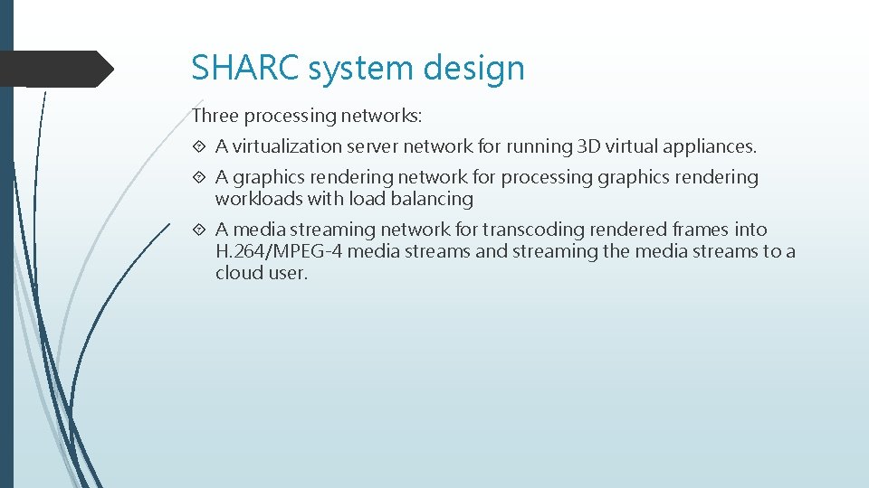 SHARC A scalable 3 D graphics virtual appliance